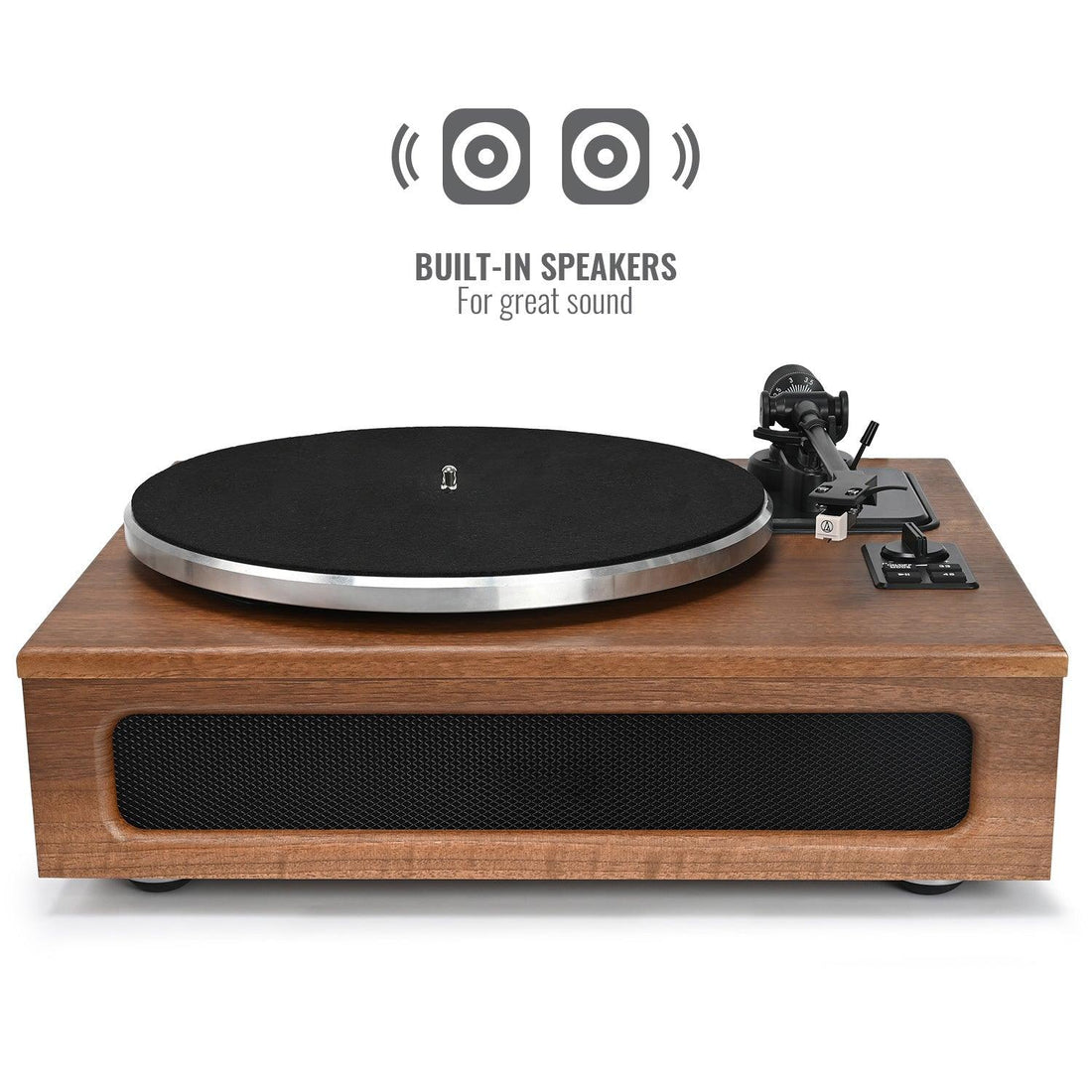 Bluetooth All-in-One Record Player with Built-in Speakers HQ-KZ018 ...