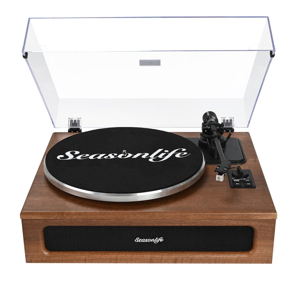 Retrolife | Brown Turntable Stand with Vinyl Record Storage – Retrolife ...