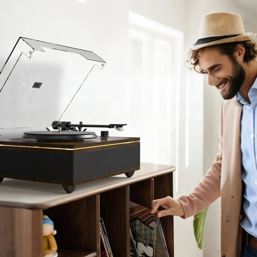High-Quality Sound Record Player with Internal & External Speakers ...