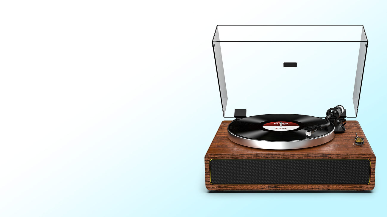 Retrolife Vintage Bluetooth Record Player with Built-In Stereo Speakers ...