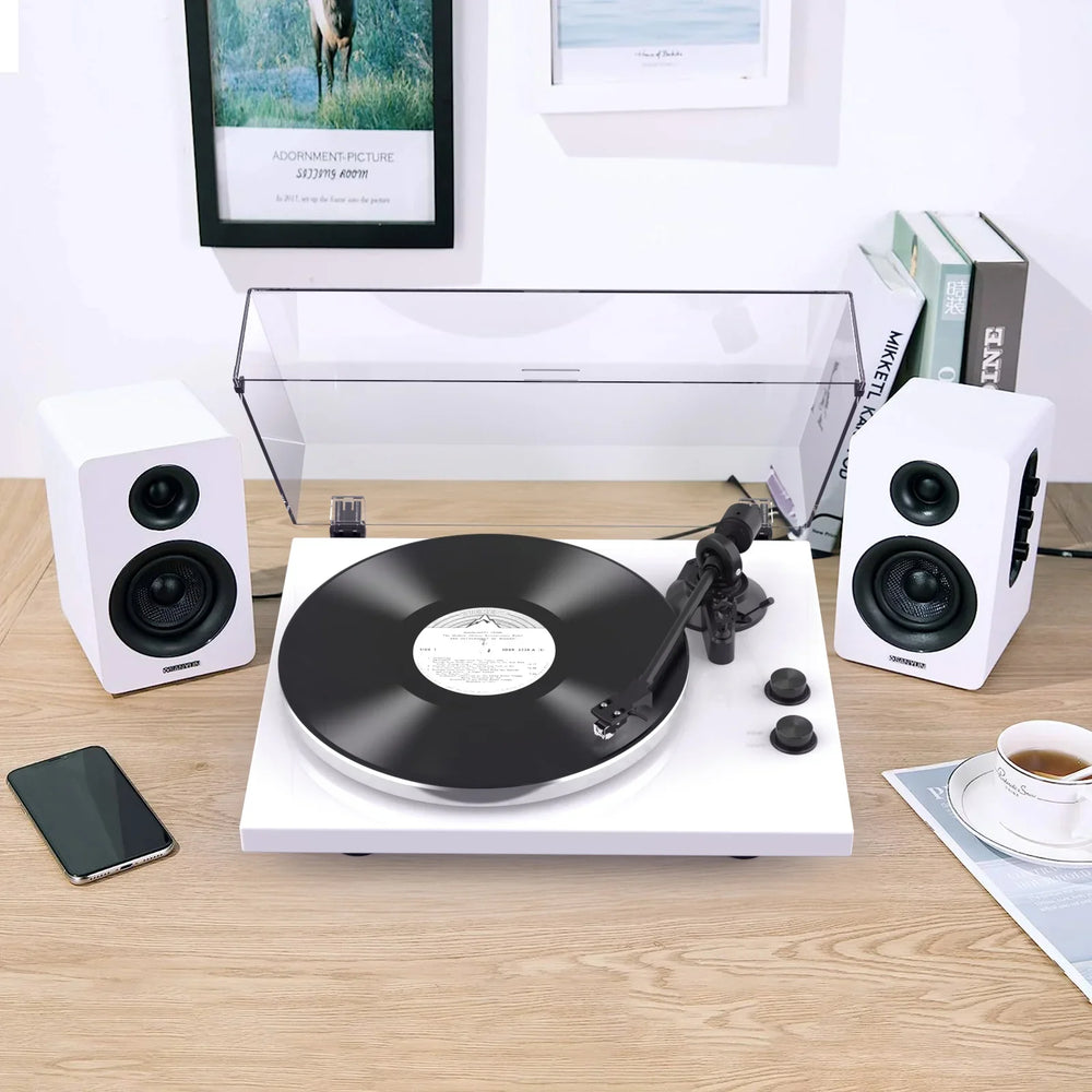 Audiophiles Turntable with Bluetooth Output and MM Cartridge HQKZ-006 ...