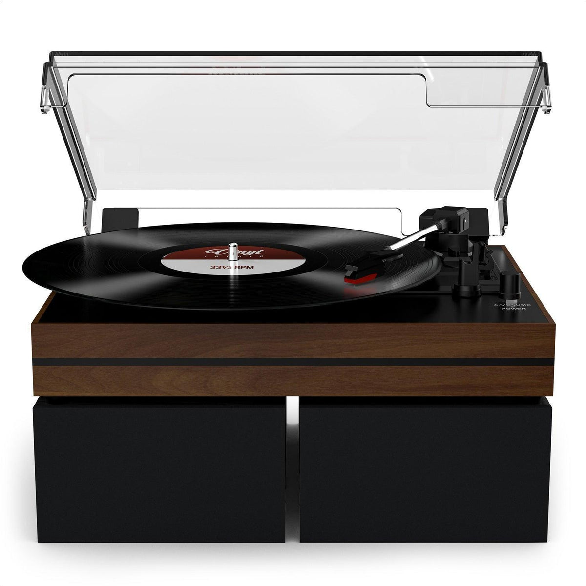 33, 45 & 78 RPM Bluetooth Record Player with Upgraded External Speakers ...