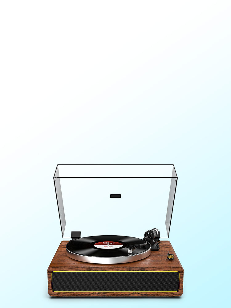 Retrolife Vintage Bluetooth Record Player with Built-In Stereo Speakers ...
